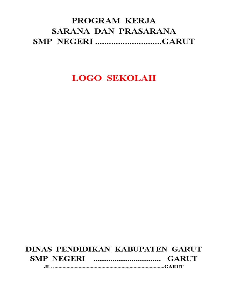 Format PROGRAM SARPRAS Contoh | PDF