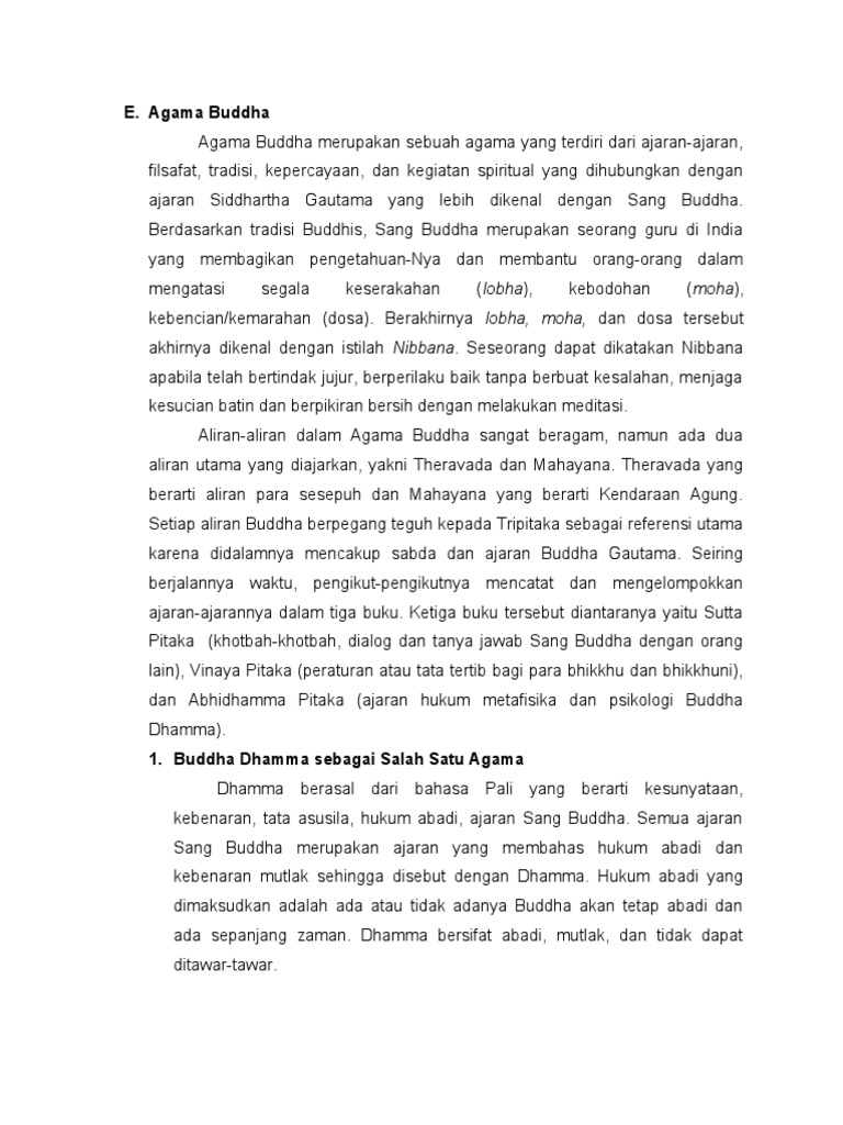Agama Buddha | PDF