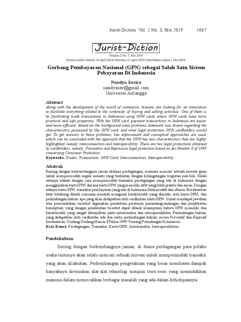 Keunggulan dan Kekurangan Kartu GPN | PDF