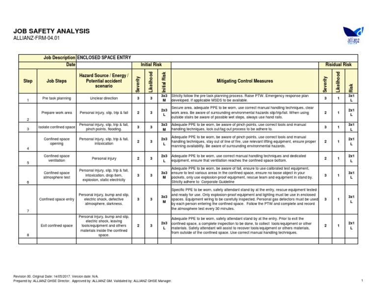 01(G-JSA) Enclosed Space entry.pdf | PDF