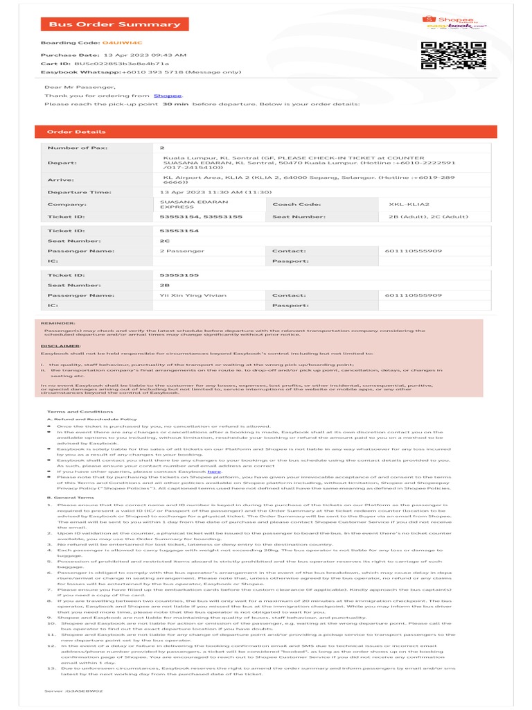 Order Summary PDF | PDF