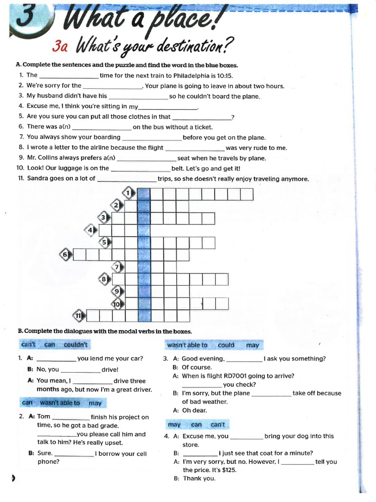 Workbook Pre Intermediate A2 Unit03 PDF | PDF