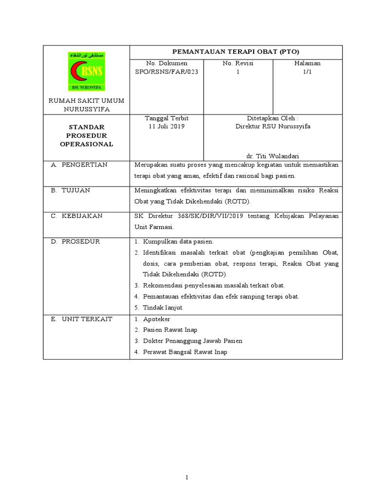 Pemantauan Terapi Obat | PDF