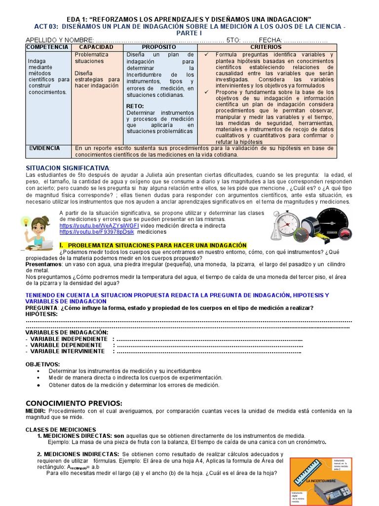 5° EDA 1 - Act 3 - 2023 Mediciones | PDF