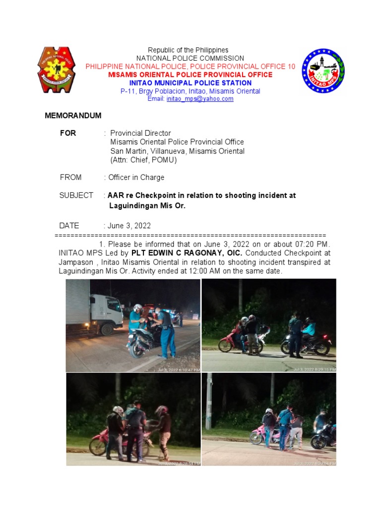 AAR Re Checkpoint | PDF