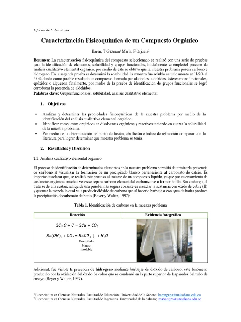 Informe De Laboratorio Modulo Ii Karen Guzmán Y María Orjuela Pdf