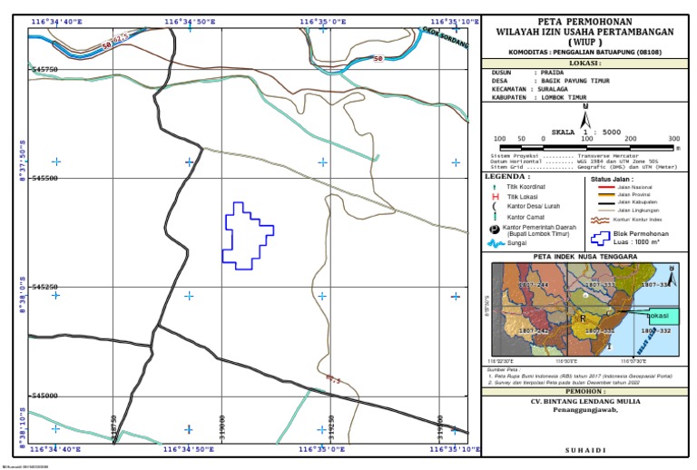 10. Peta WIUP CV. Bintang Lendang Mulia_5000 | PDF