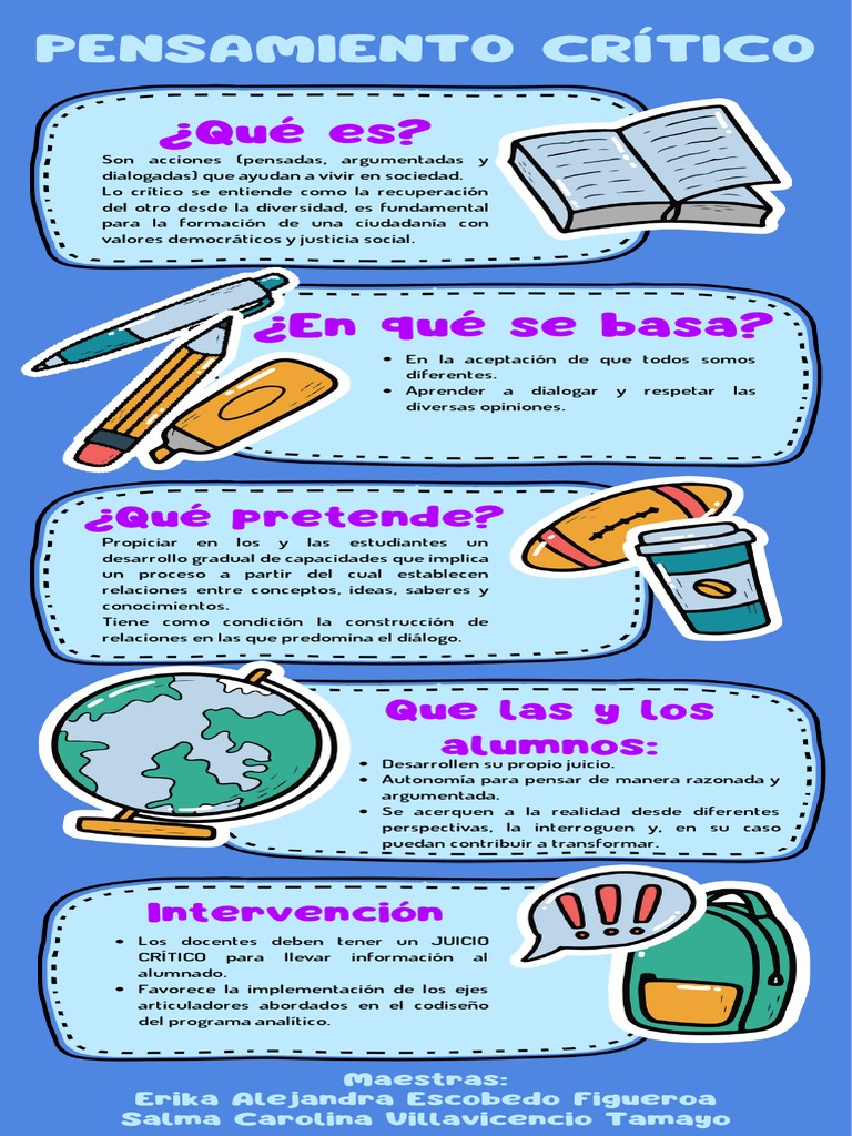 Infografía Pensamiento Crítico | PDF