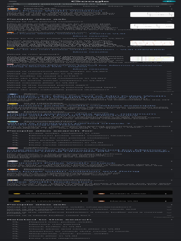 Min Period Violation in Vlsi - Google Search PDF | PDF