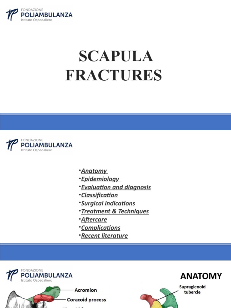 Scapula Fractures Diagnosis And Treatment Pdf