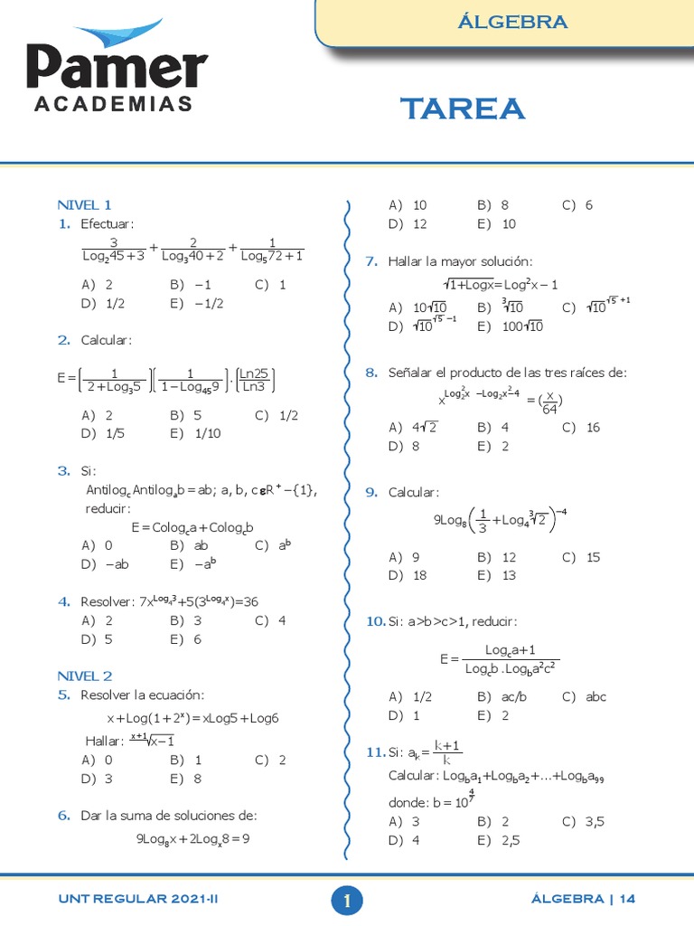 Ejercicios de Logaritmos Resueltos | PDF | Matemáticas | Objetos ...