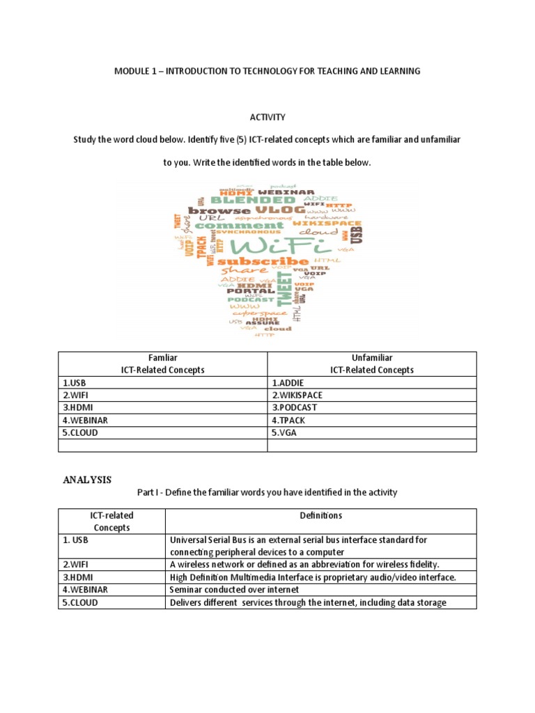 TTL - Answer MODULE 1 Lesson 2 | PDF