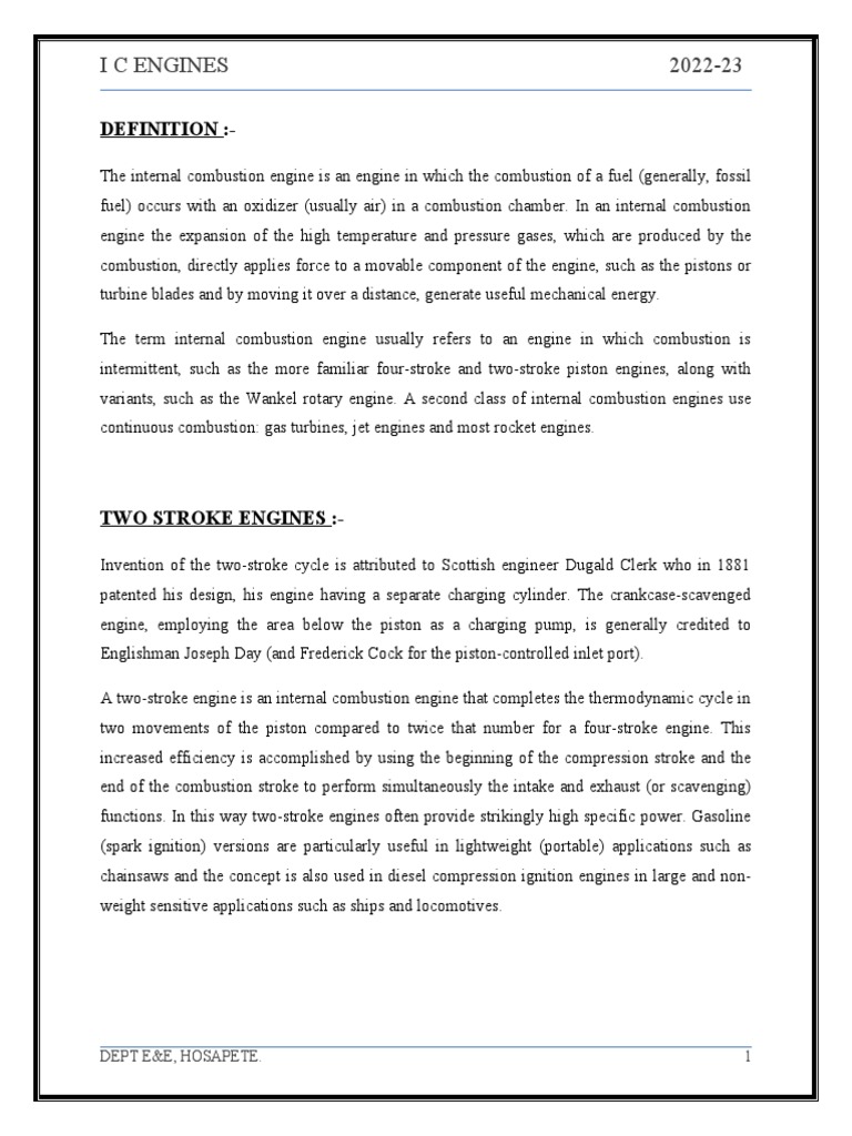 IC Engine Seminar Report | PDF | Internal Combustion Engine | Hybrid ...