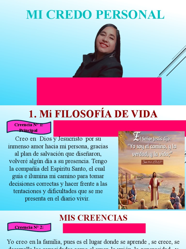 MI CREDO PERSONAL [Autoguardado].pptx | PDF