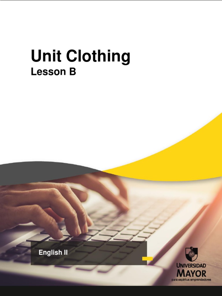 Unit Clothing Lesson B v2 PDF | PDF | Lingüística