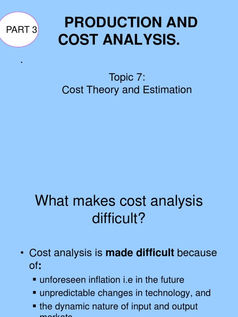 Cost Theory and Estimation Insights | PDF | Average Cost | Long Run And ...