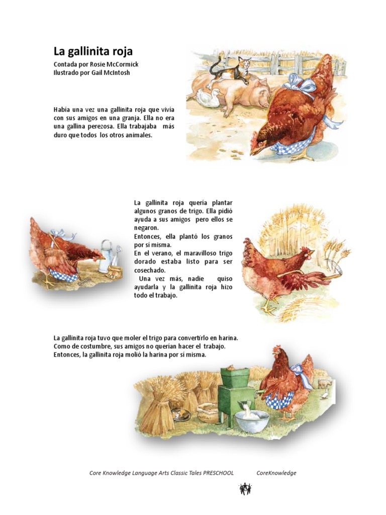 La Gallinita Roja PDF | PDF