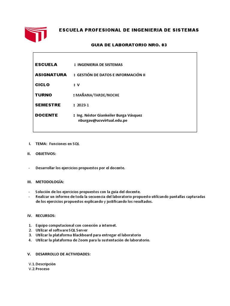 Guía SQL: Funciones y Evaluación | PDF | Bases de datos | SQL