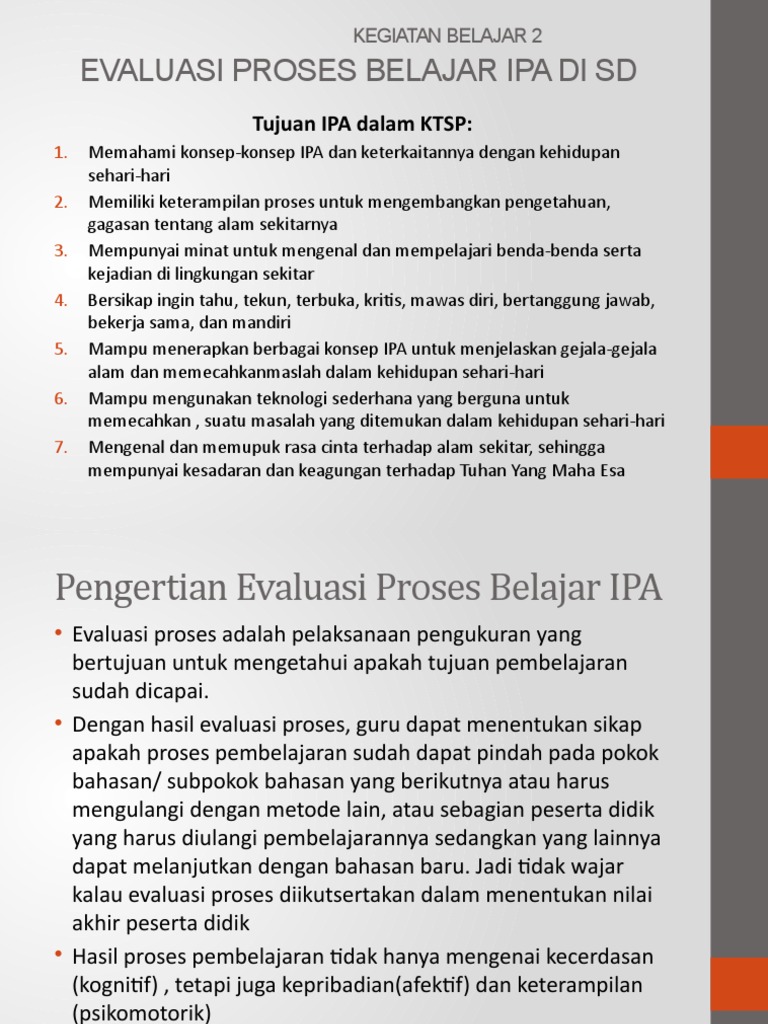 Modul 7 IPA KB 2 | PDF