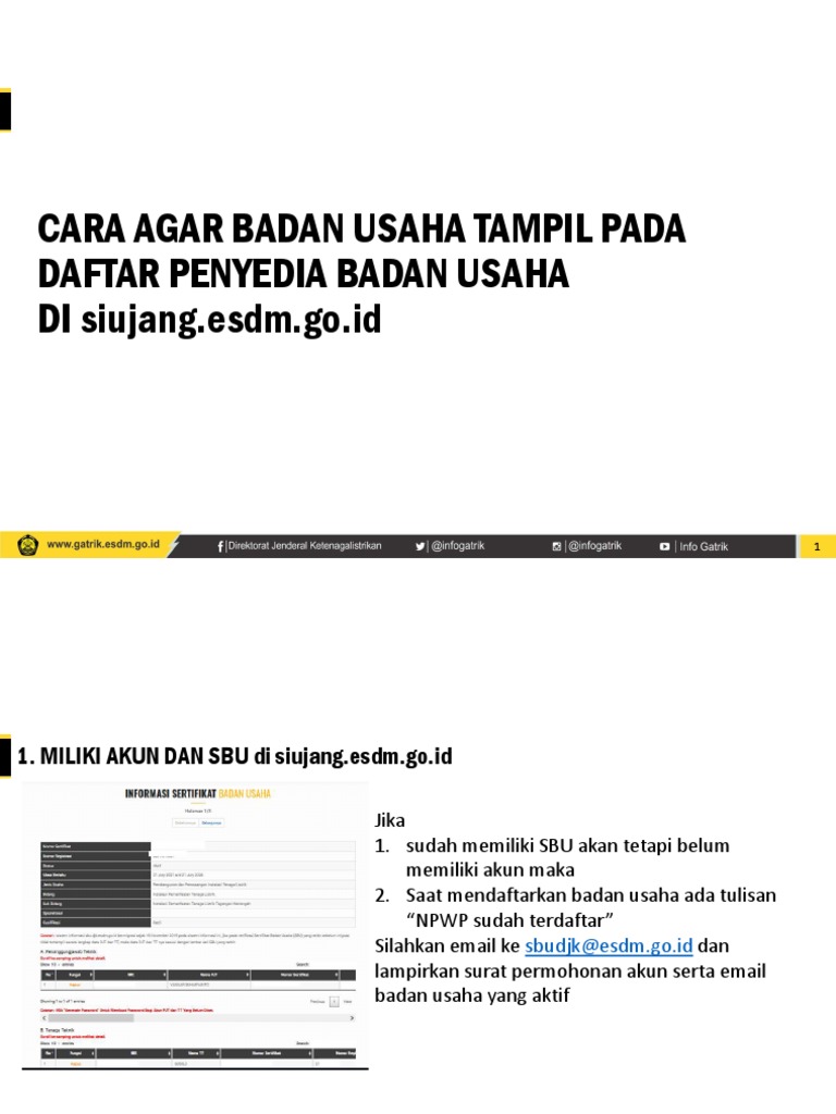 Tata Cara Badan Usaha Tertampil Pada Daftar Penyedia Layanan | PDF