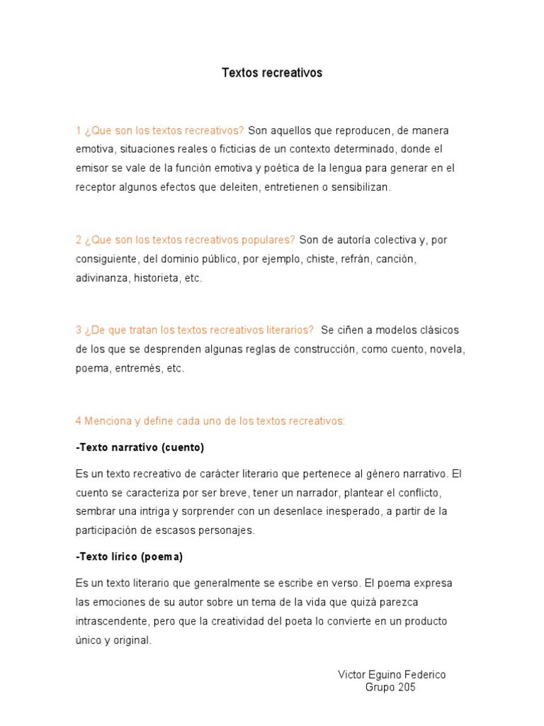 Actividad 3-Textos Recreativos | PDF