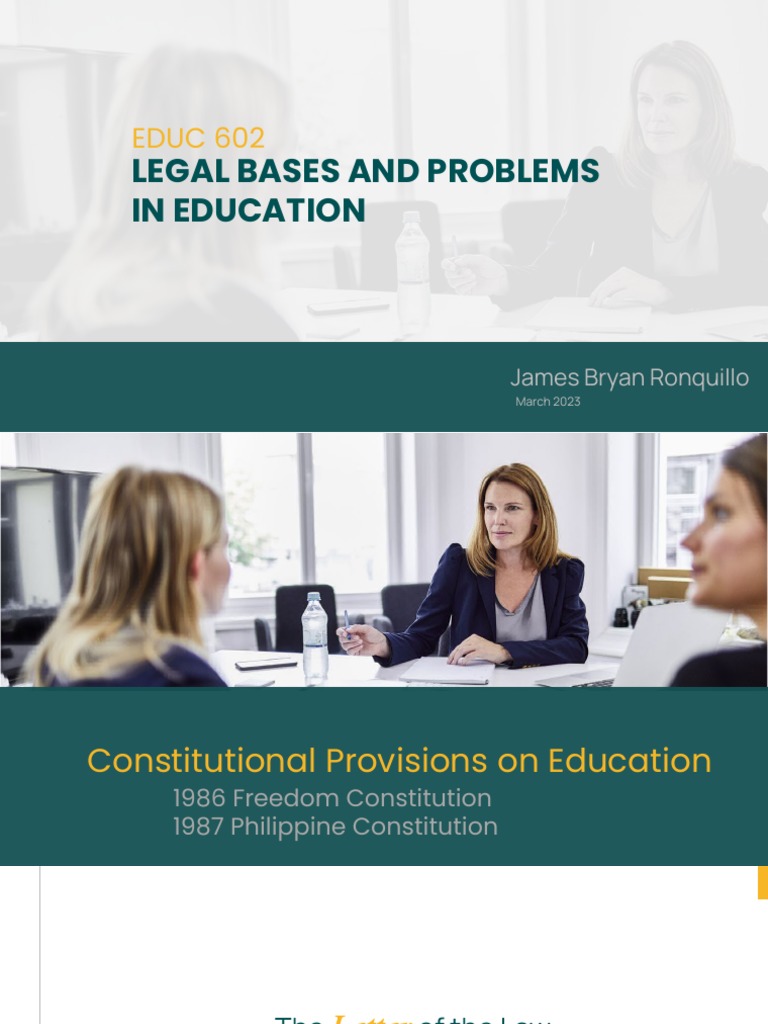 Constitutional Provisions On Education | PDF | Citizenship