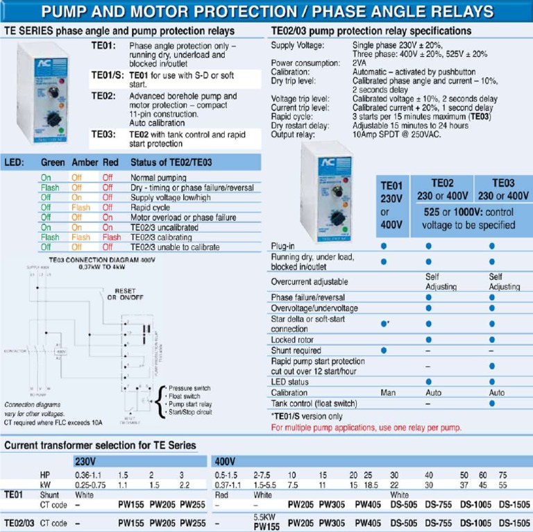 Pump Protection Relay | PDF