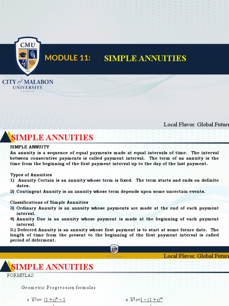Investment Module 11 Simple Annuities | PDF
