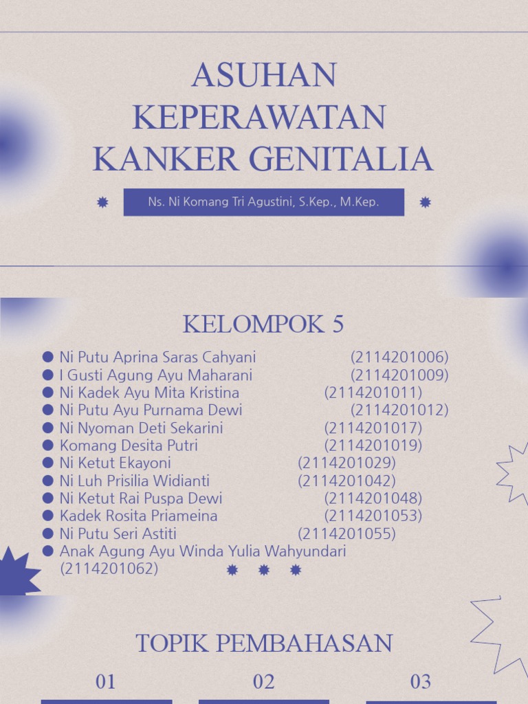 Kelompok 5 - Kanker Genitalia | PDF