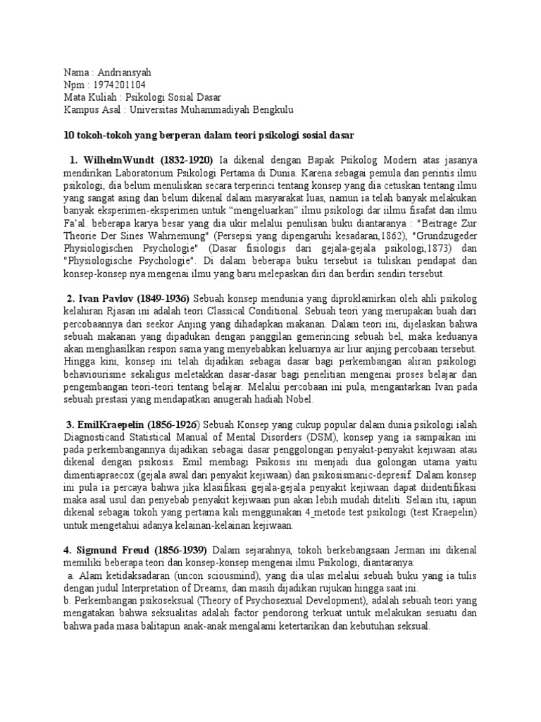 Psikologi Sosial Dasar Andri | PDF