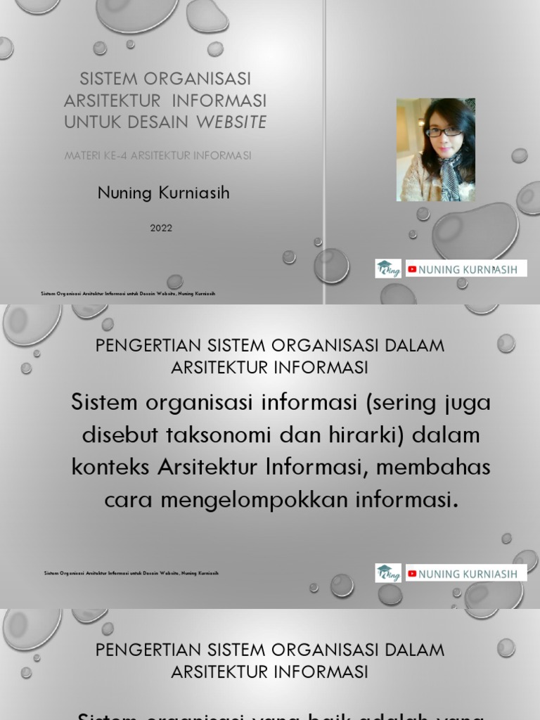 Sistem Organisasi Arsitektur Informasi U PDF | PDF