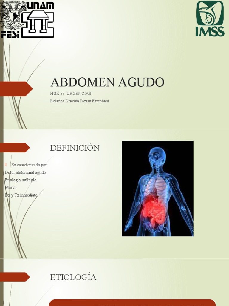 Abdomen Agudo | PDF | Enfermedades y trastornos | Dolor