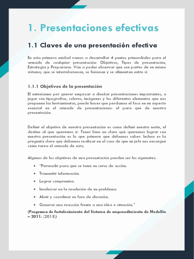 L1 - Presentaciones Efectivas | PDF