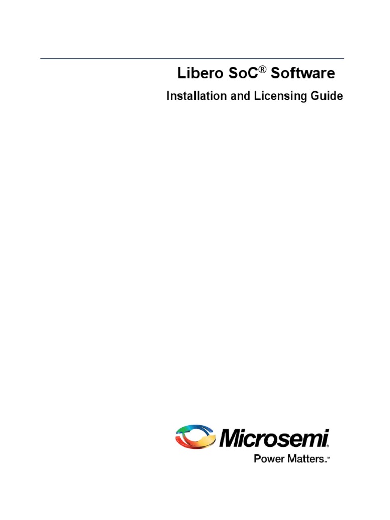 Libero_Installation_Licensing_Setup_User_Guide.pdf | PDF | Installation (Computer Programs ...