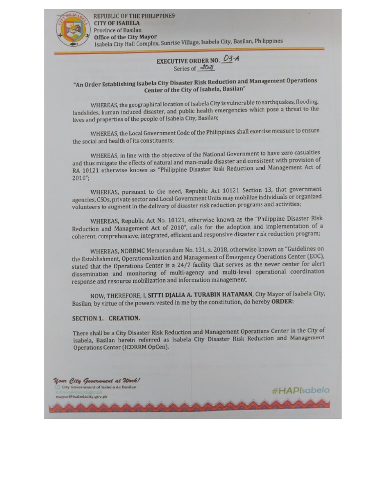 ICDRRM OPCEN SOP Merged | PDF