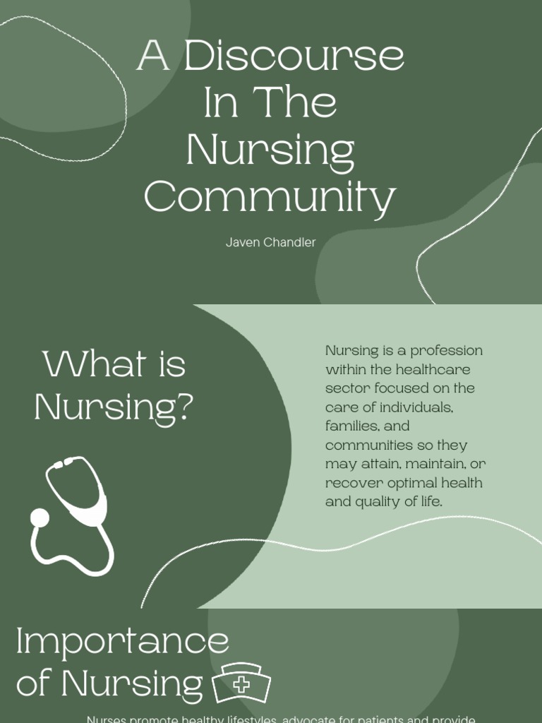 a discourse in the nursing community | PDF
