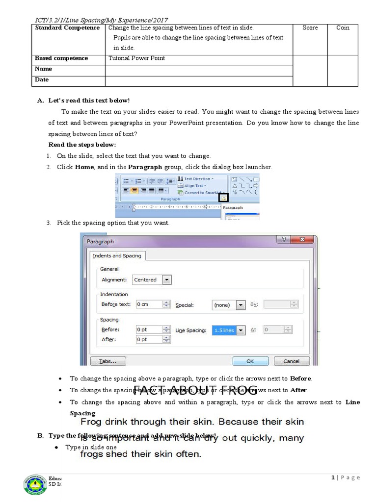 New Line Spacing' | PDF