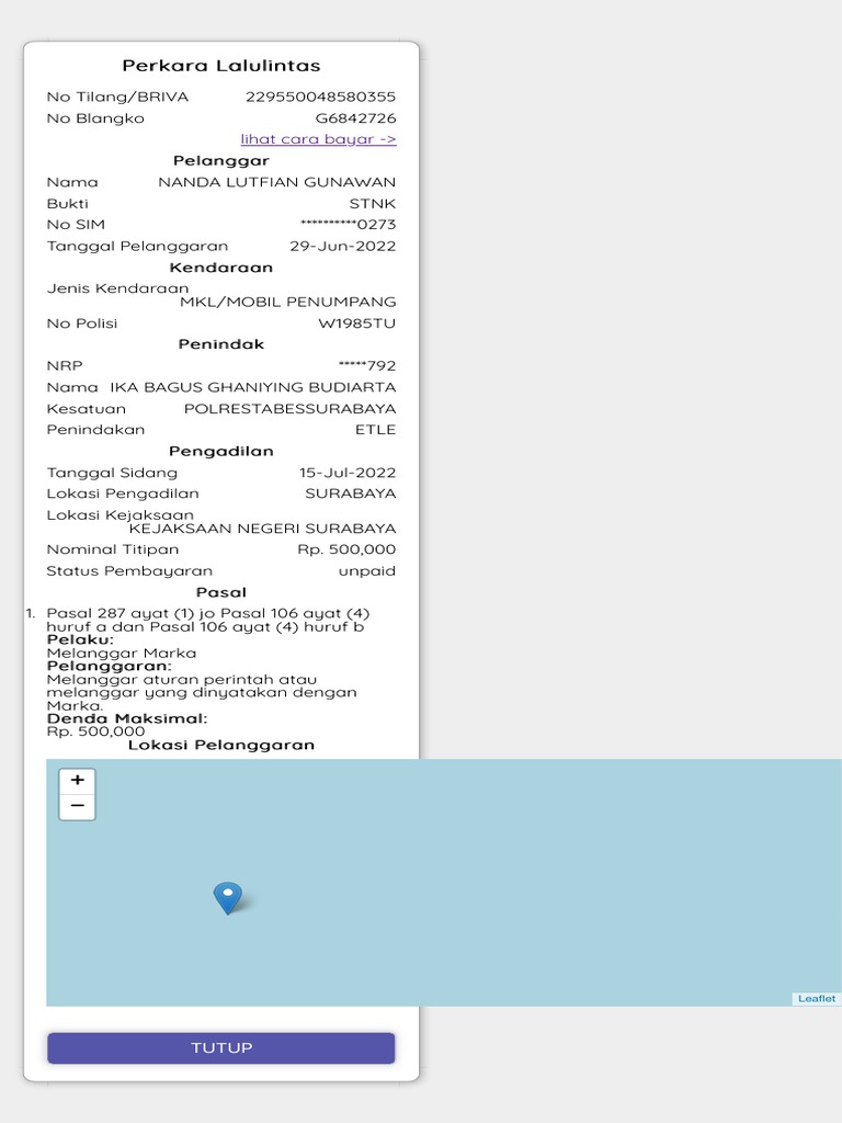 Etilang Info PDF | PDF