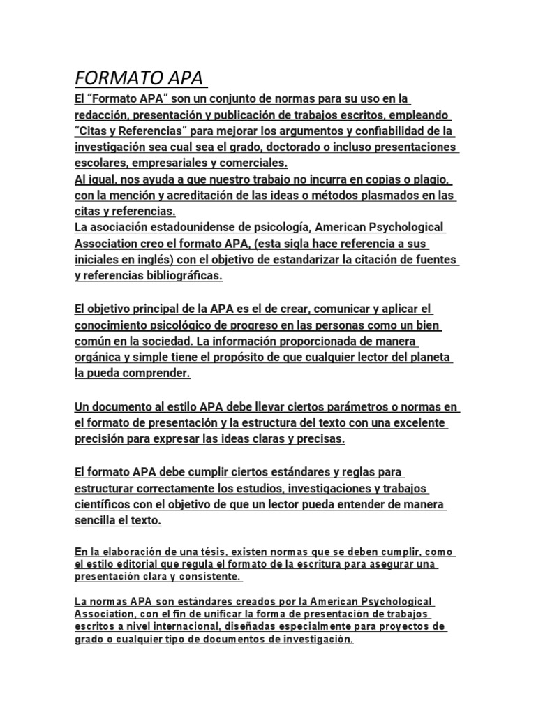 Formato Apa 2 | PDF