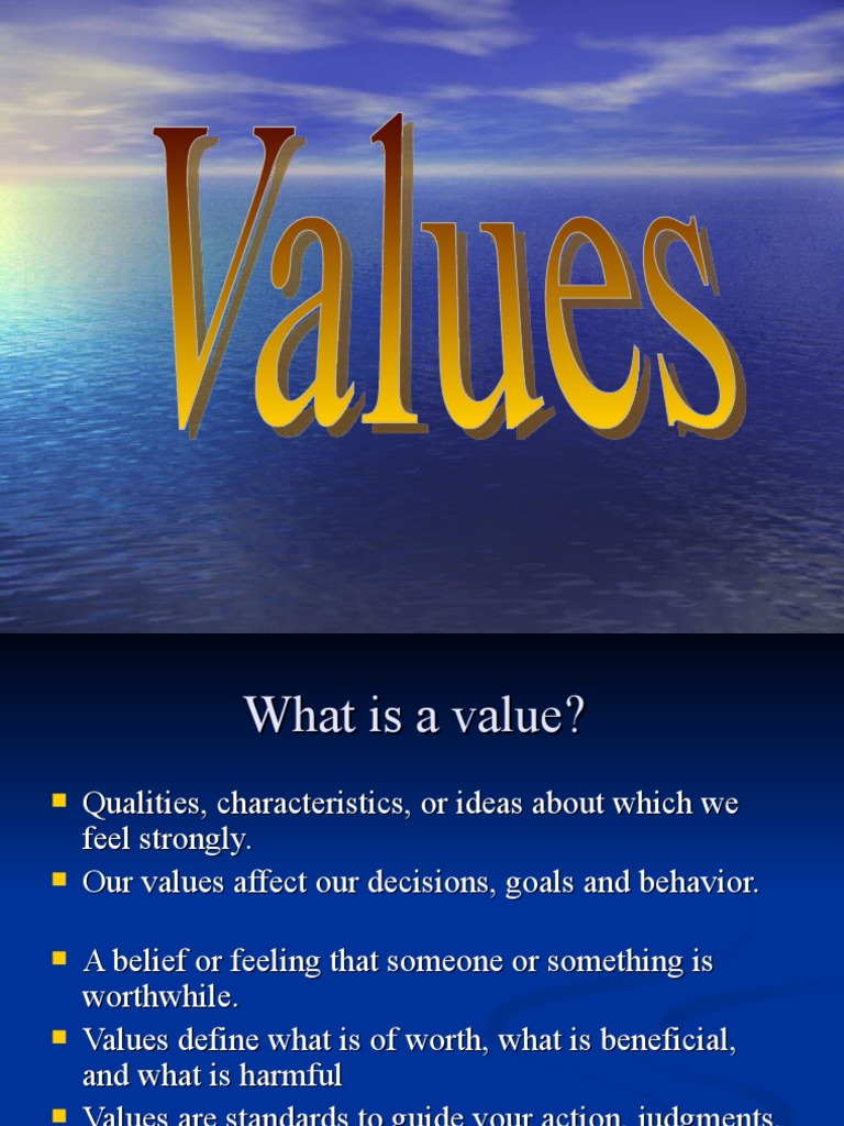 Understanding Personal Values | PDF