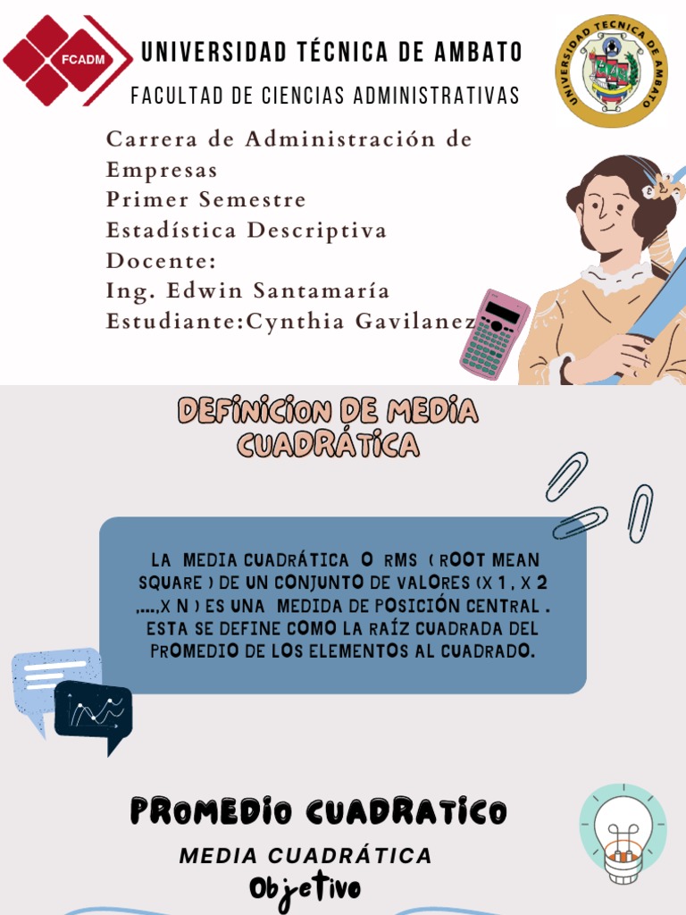 Media Cuadrática, Cynthia Gavilanez PDF | PDF
