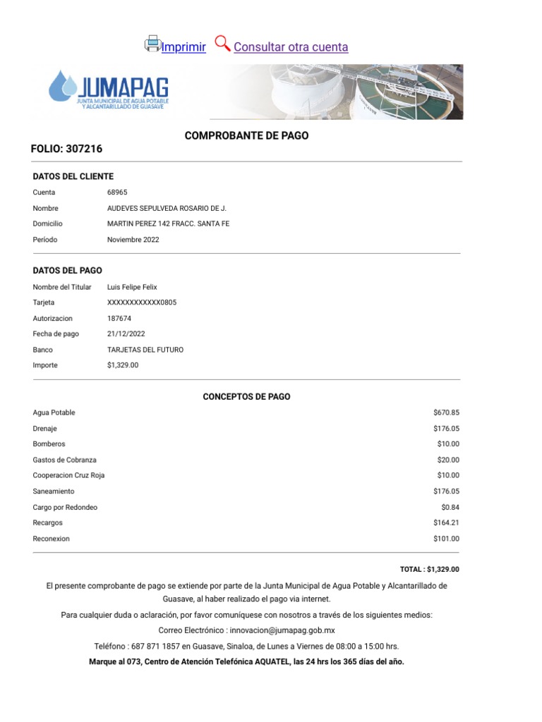 Comprobante de Pago PDF | PDF