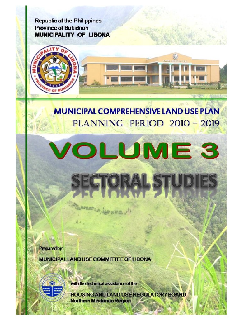 MCLUP Vol. 3 Sectoral Studies CY 2010 - 2019 - CLUP of Libona, Bukidnon ...