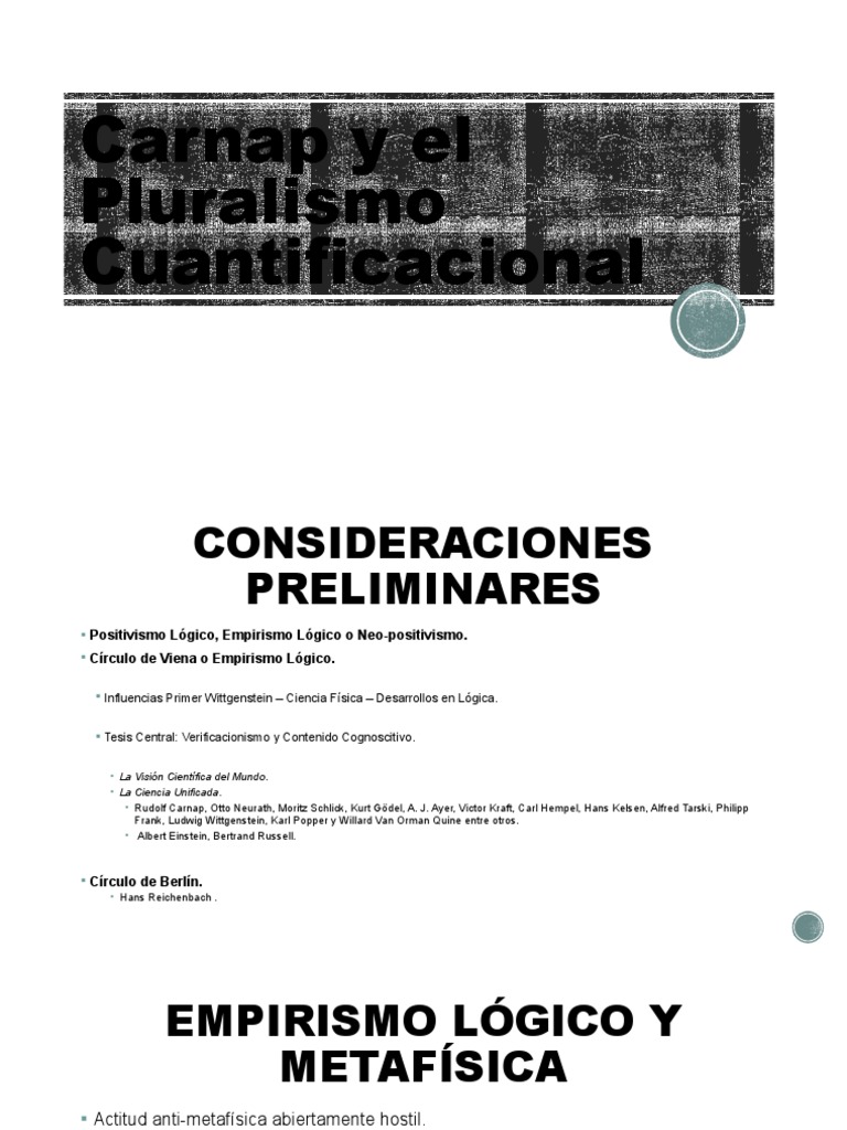 Carnap-Ontología 28 de Septiembre | PDF