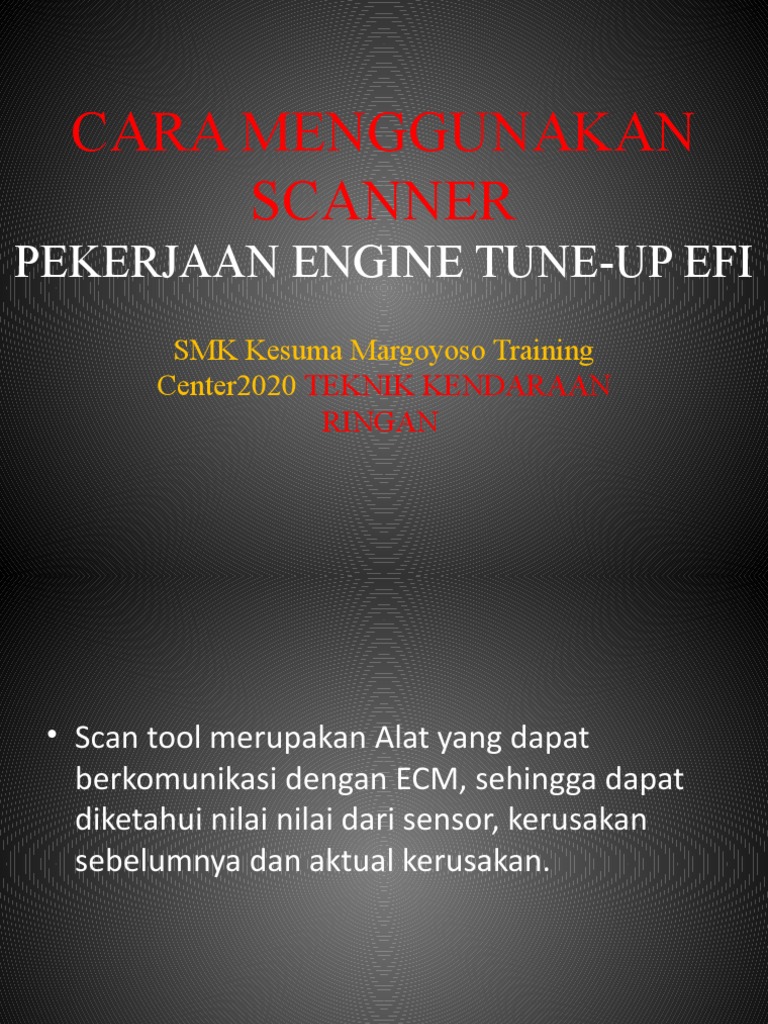 Cara Menggunakan Scanner | PDF
