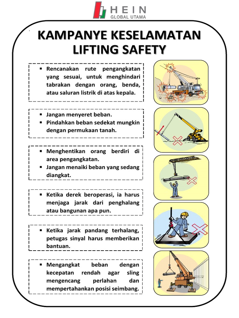 Lifting Safety (Indonesia) PDF | PDF