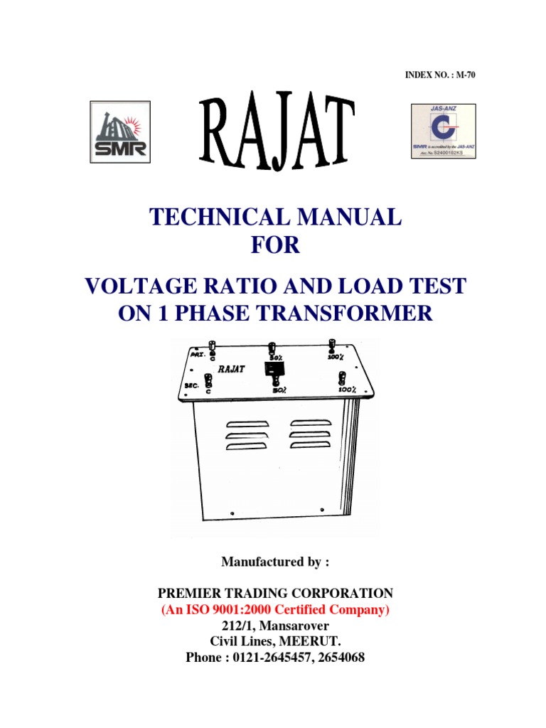 Voltage Ratio and Polarity Testing Guide | PDF