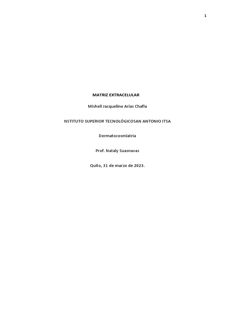 Matriz Extracelular Pdf