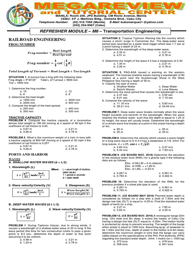 Refresher Module 04 - M6 - Intermodal Transportation System | PDF