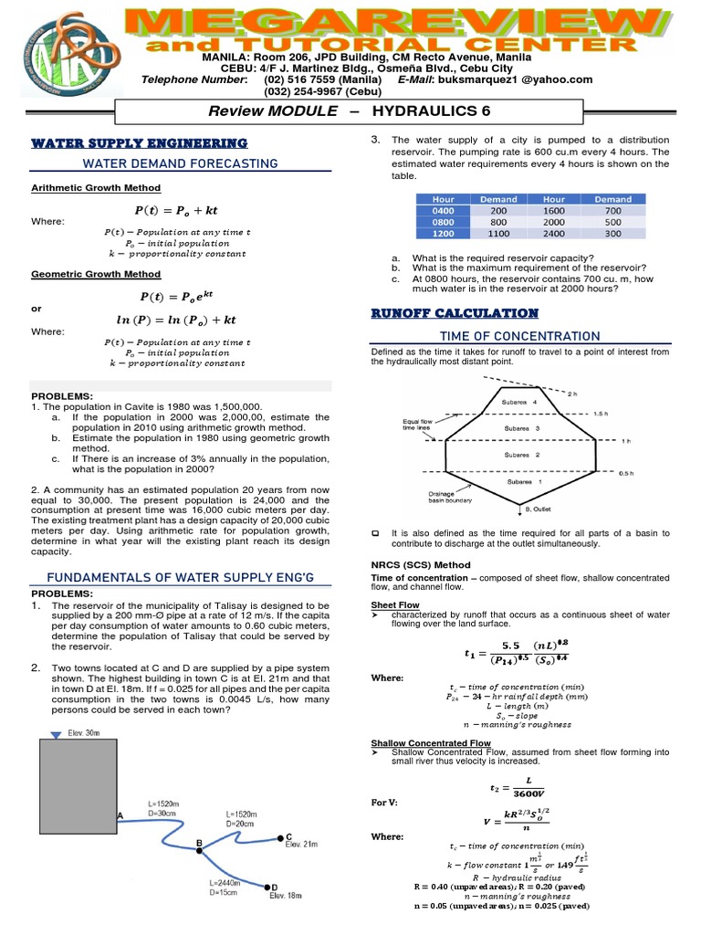 Simplifying 4/200 Water Demand Calculations | PDF | Drainage Basin ...